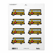 School bus label | Zazzle
