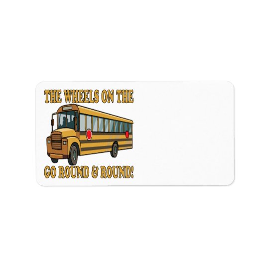 School Bus Label | Zazzle.com