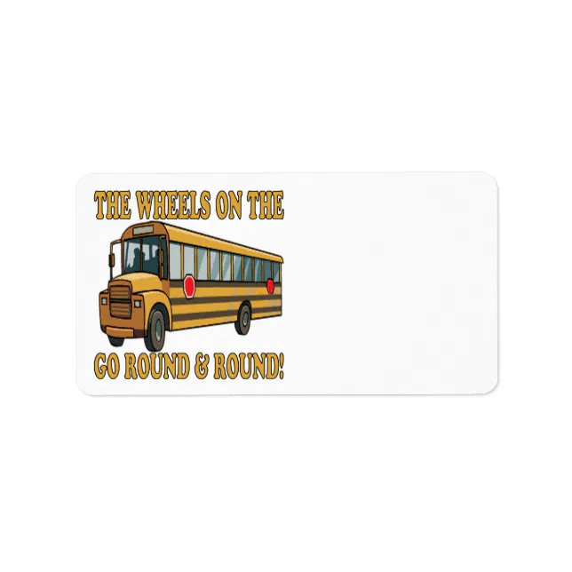 School Bus Label | Zazzle