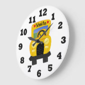 School Bus Large Clock | Zazzle