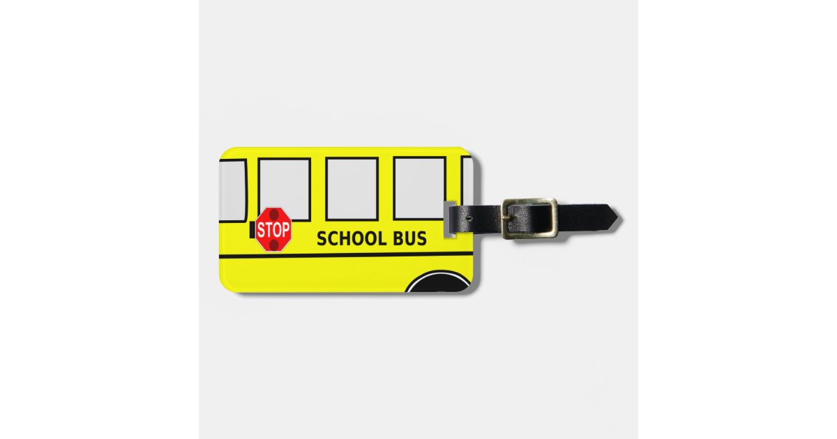 School Bus Luggage Tag | Zazzle