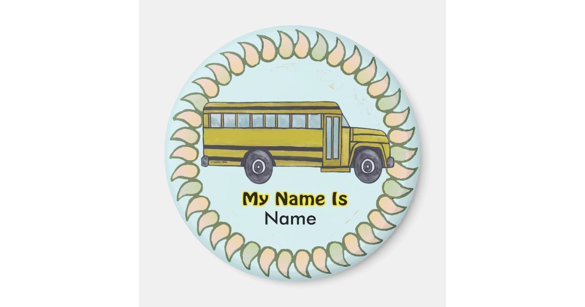 School Bus magnet | Zazzle