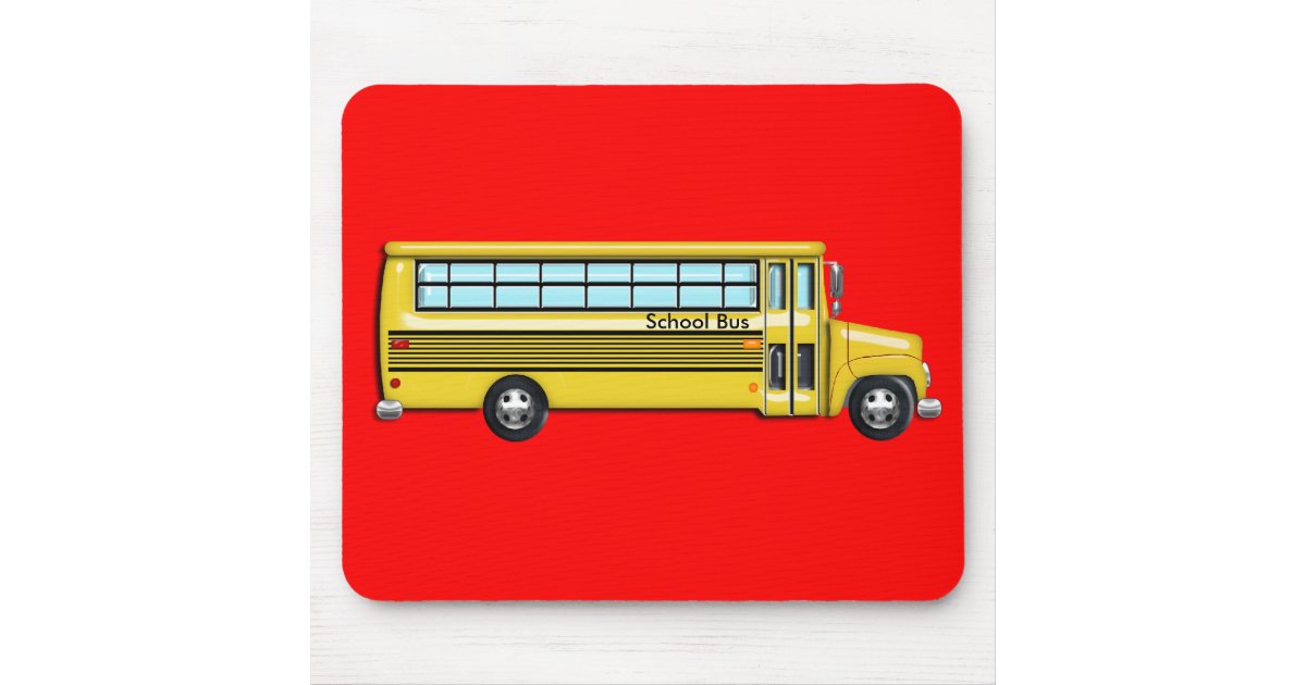 School Bus Mouse Pad | Zazzle.com