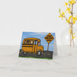 School Bus Note Cards by MagsGraphics | Zazzle