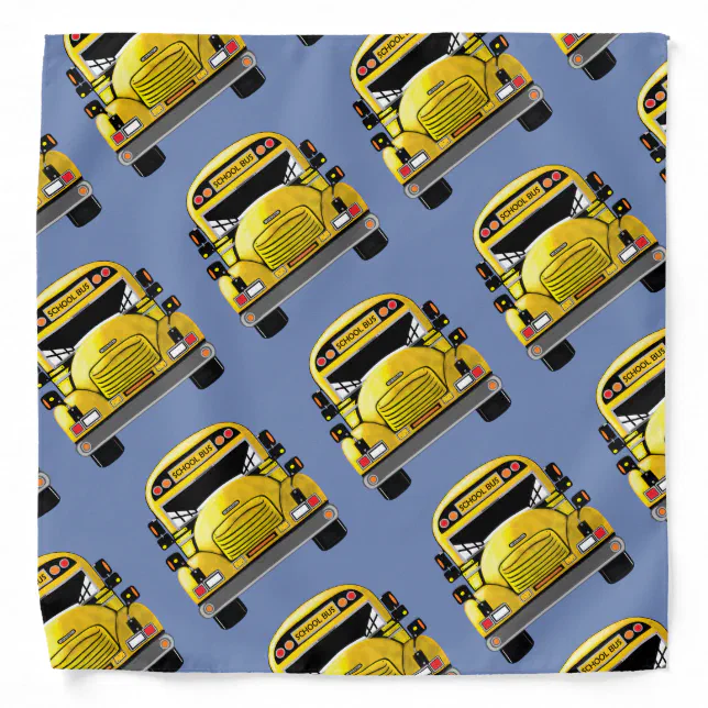 School Bus Personalized Bandana | Zazzle