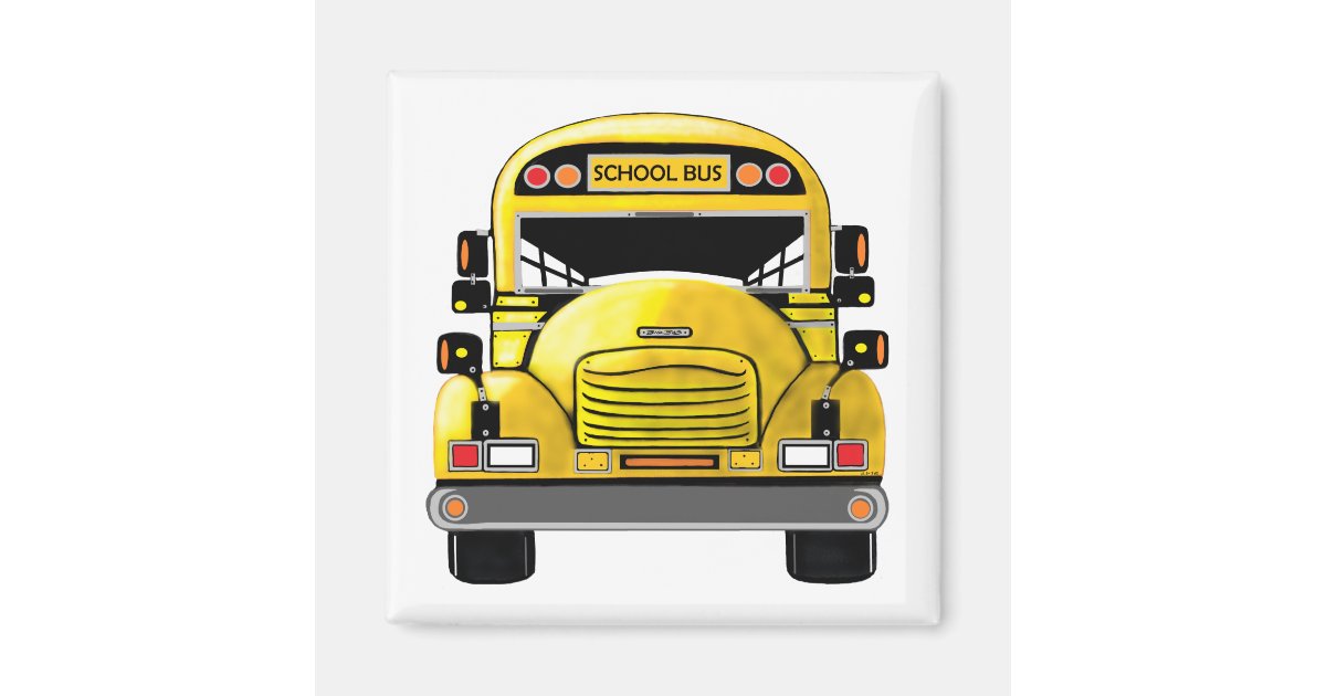 School Bus Personalized Magnet | Zazzle