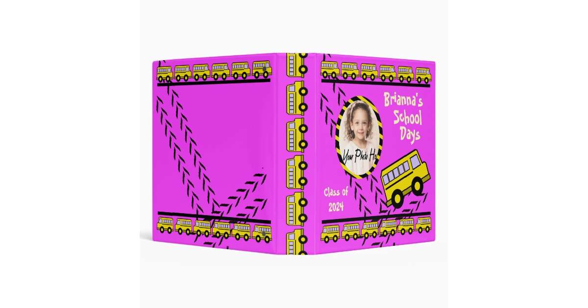 School Bus/ Photo Binder | Zazzle