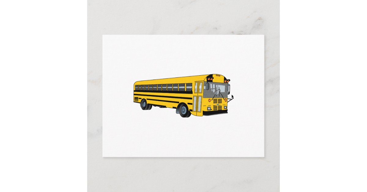 School Bus Postcard | Zazzle