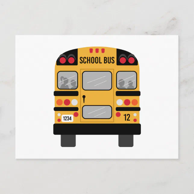 School Bus Postcard | Zazzle