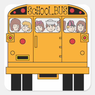 Yellow Bus Stickers | Zazzle