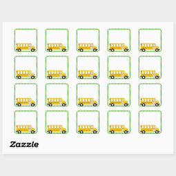 School Bus Sticker | Zazzle