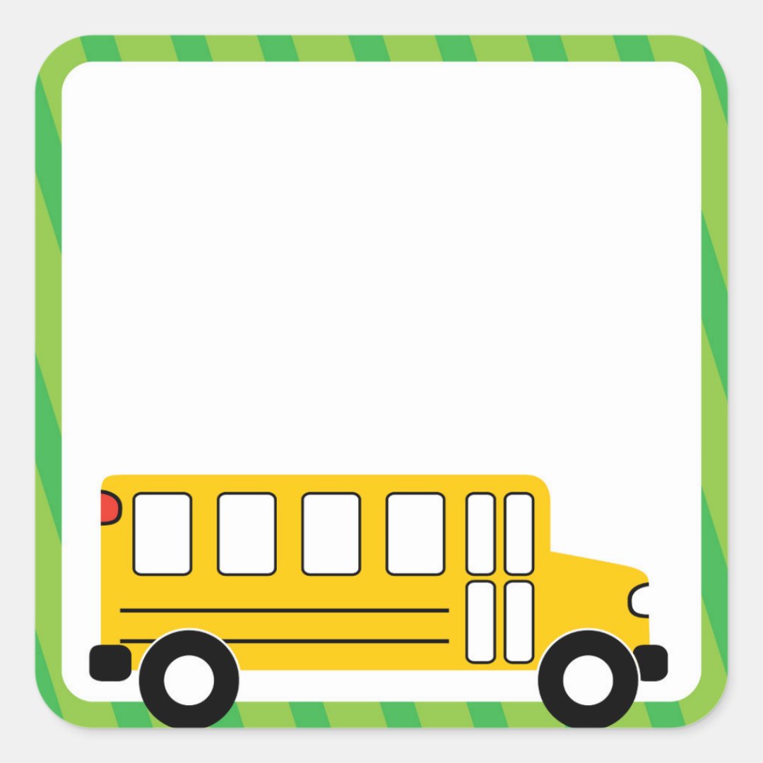 School Bus Sticker | Zazzle