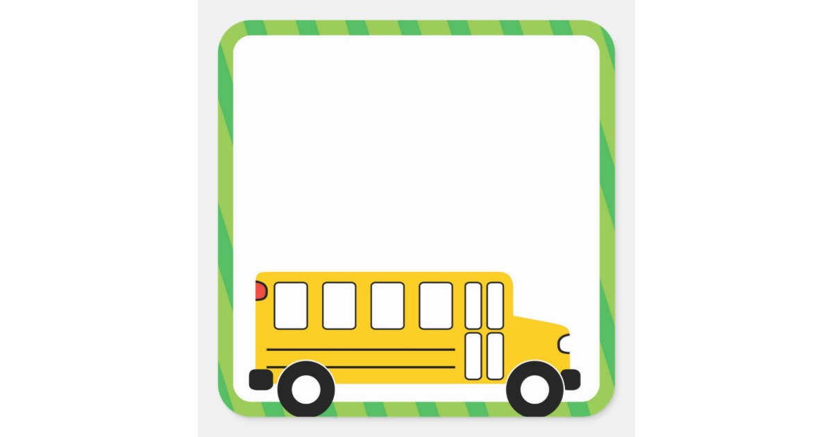 School Bus Sticker | Zazzle