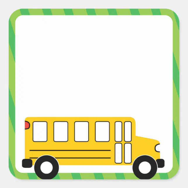 School Bus Sticker | Zazzle