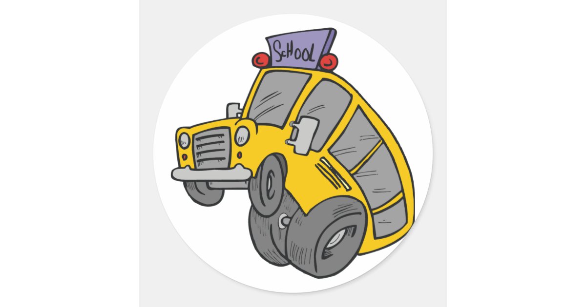 School Bus Sticker | Zazzle