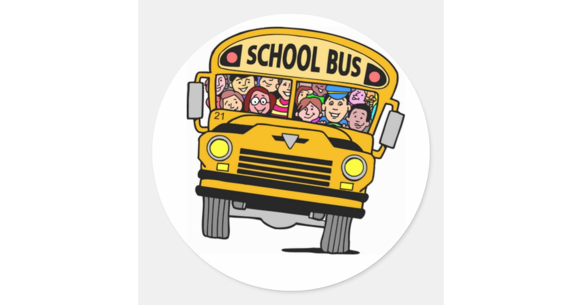 School Bus Sticker | Zazzle.com