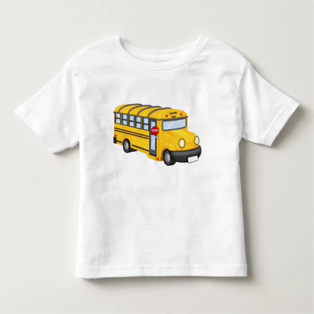School bus toddler transportation t-shirt | Zazzle