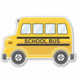 School Bus Vinyl Stickers | Zazzle