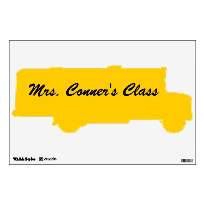 School Bus Wall Decal | Zazzle.com