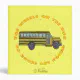 School Bus Wheels custom name binder | Zazzle