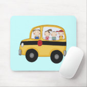 School Bus with Kids T-shirts and Gifts Mouse Pad | Zazzle