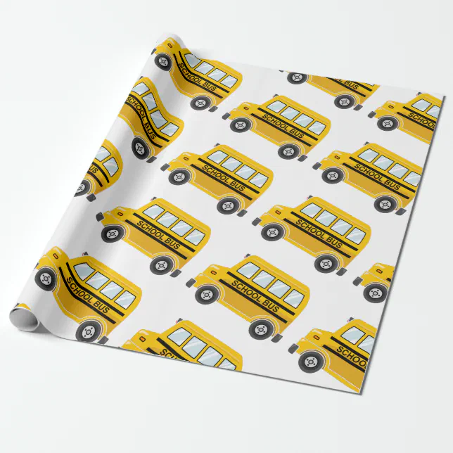 School Bus Wrapping Paper | Zazzle