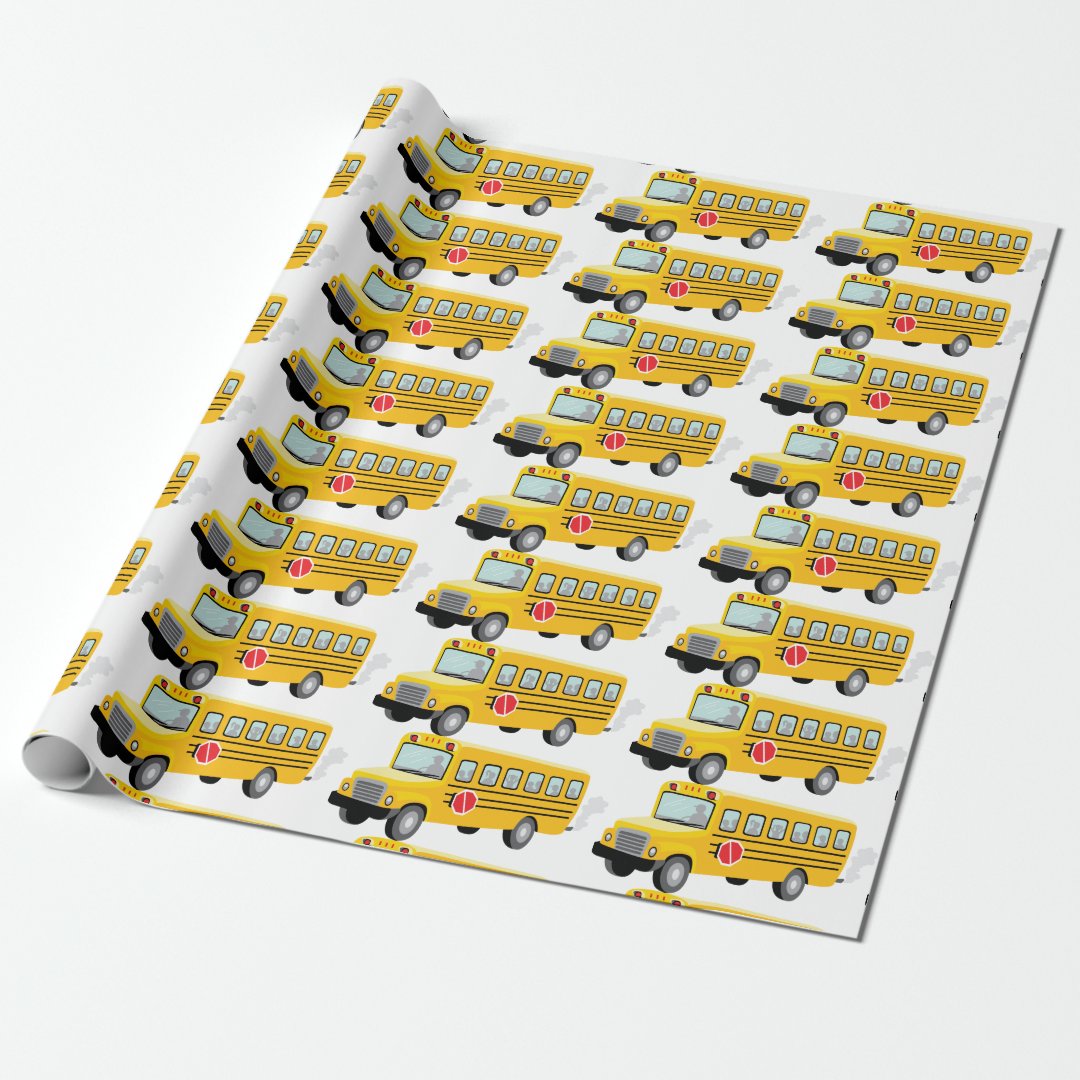 School Bus Wrapping Paper | Zazzle