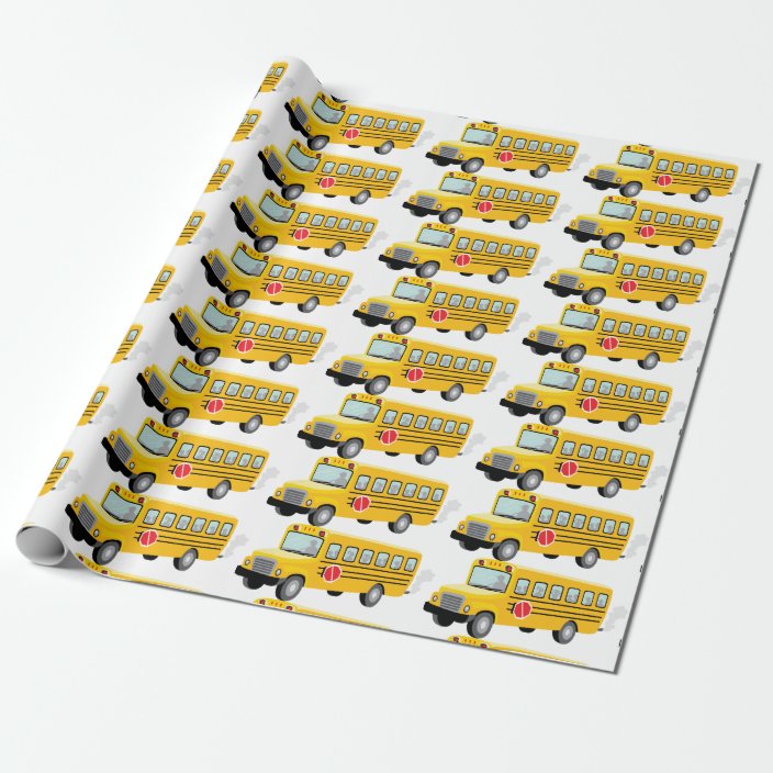 School Bus Wrapping Paper | Zazzle