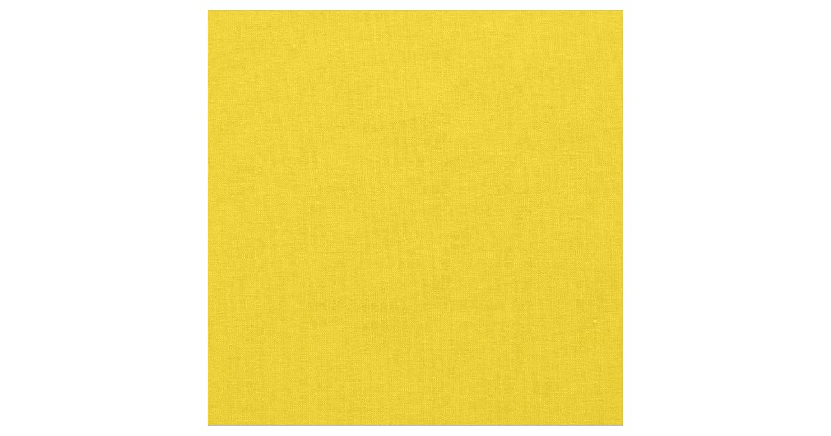 School Bus Yellow Solid Color Fabric | Zazzle