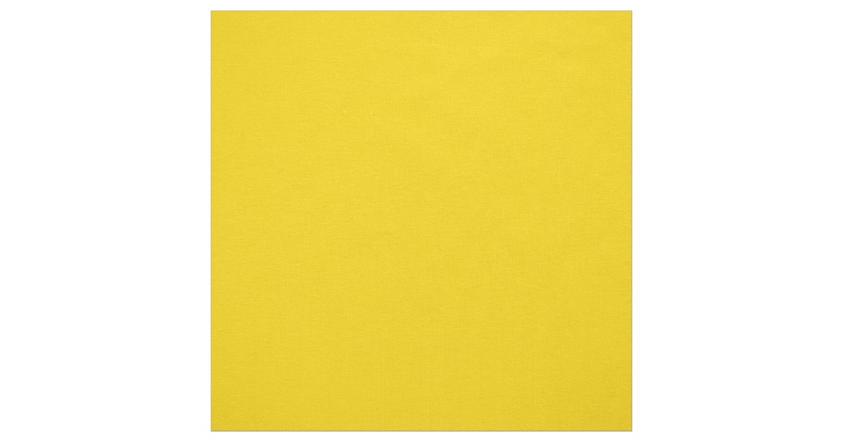 School Bus Yellow Solid Color Fabric | Zazzle