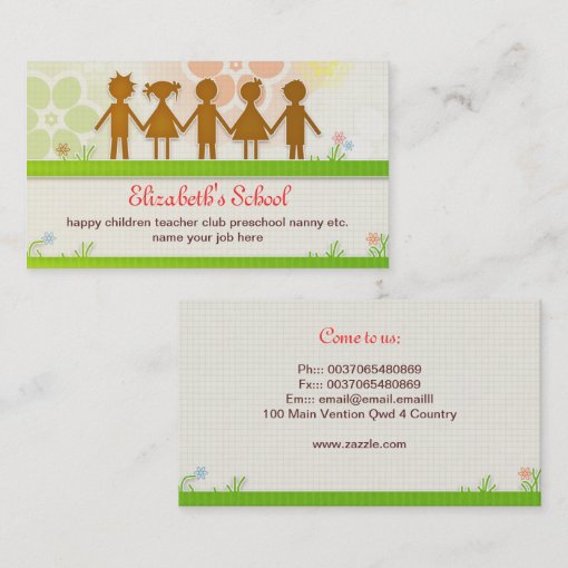 school business card | Zazzle
