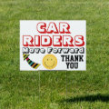 School Car Riders Sign - SRF | Zazzle