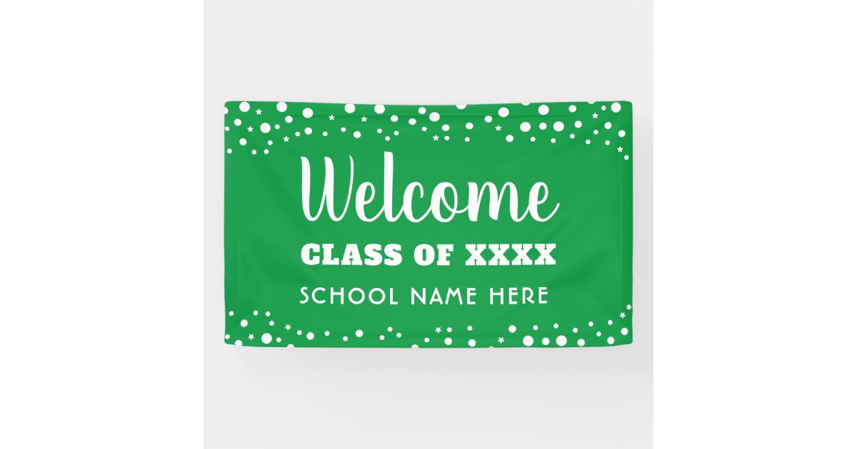 School Class Reunion Welcome Banner | Zazzle