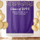 School Class Year Photo Backdrop Purple Gold White | Zazzle