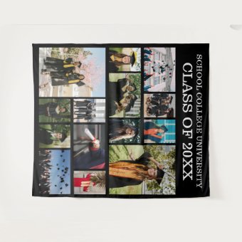 School College University Graduation Class Photo Tapestry | Zazzle