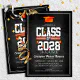 School Colors Black and Orange Graduation Party Invitation | Zazzle