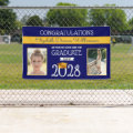 School Colors Blue and Yellow Graduation Banner | Zazzle