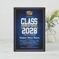 School Colors Blue|Gold Graduation Party Invitation | Zazzle