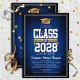 School Colors Blue|Gold Graduation Party Invitation | Zazzle