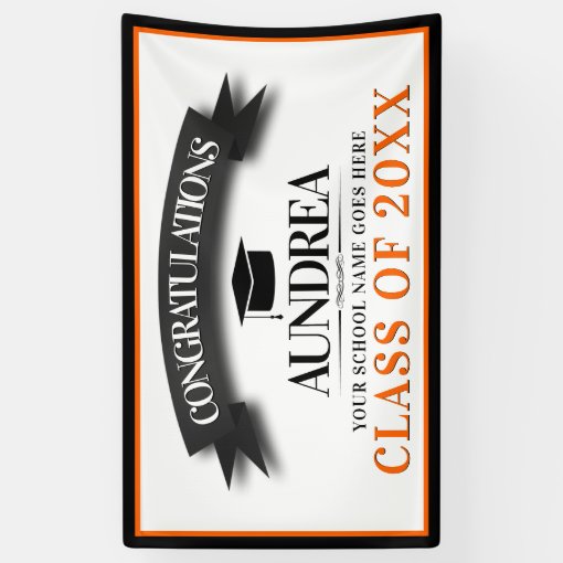 School Colors Congratulations Graduation Banner | Zazzle