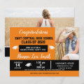 School Colors, Orange Black High School Graduation Announcement | Zazzle