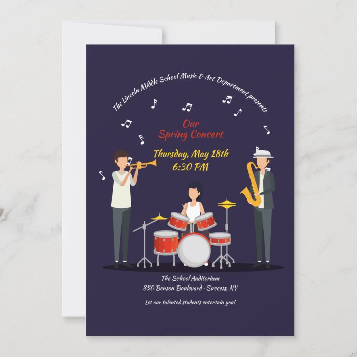 School Concert Invitation | Zazzle.com