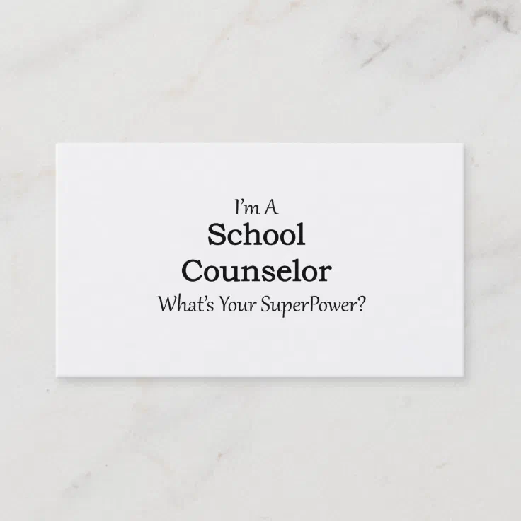 School Counselor Business Card | Zazzle