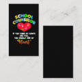 School Counselor Full Heart Appreciation Gift idea Business Card | Zazzle