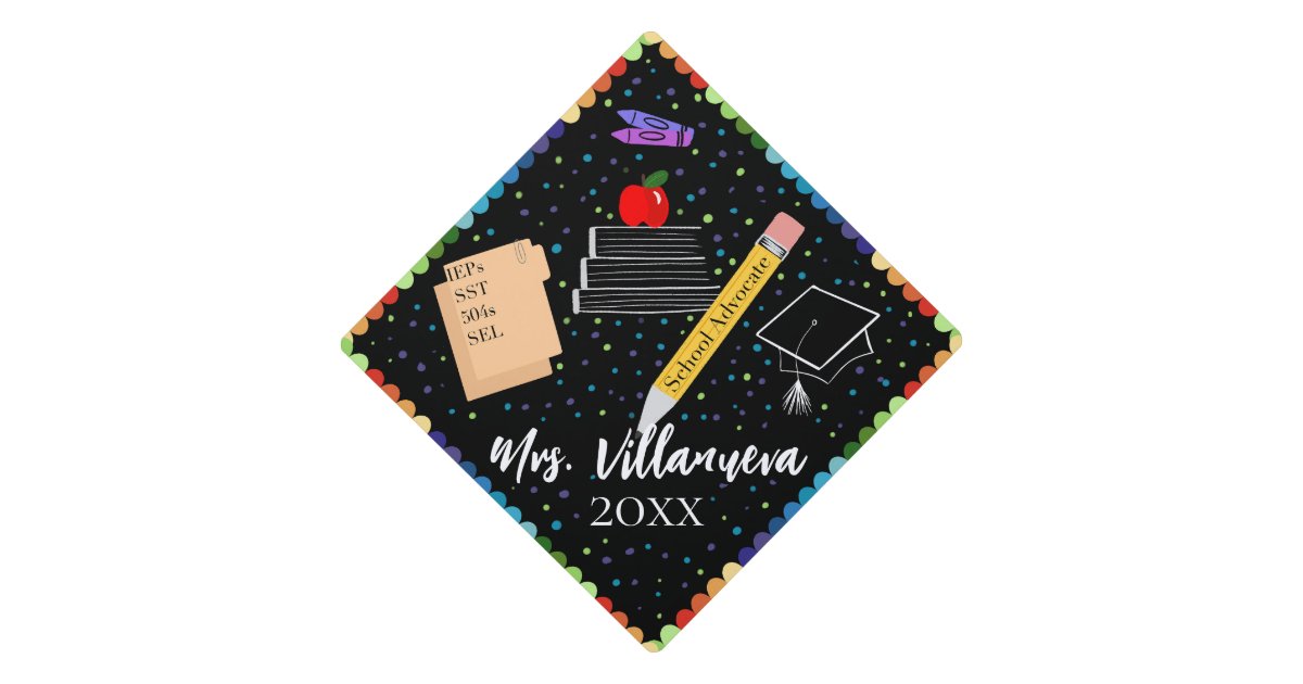 School Counselor Graduation Cap Topper | Zazzle