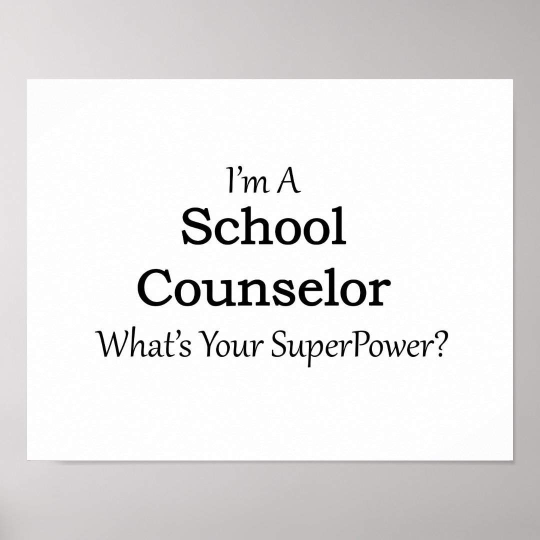 School Counselor Poster | Zazzle
