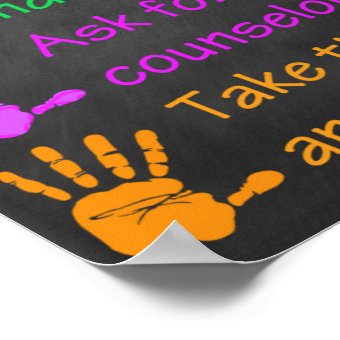 School Counselor Poster, Behavior Therapy Decor | Zazzle