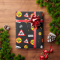 School Crossing Patrol Lollipops and Safety Signs Wrapping Paper | Zazzle