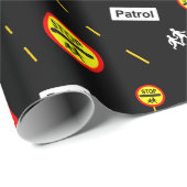 School Crossing Patrol Lollipops and Safety Signs Wrapping Paper | Zazzle