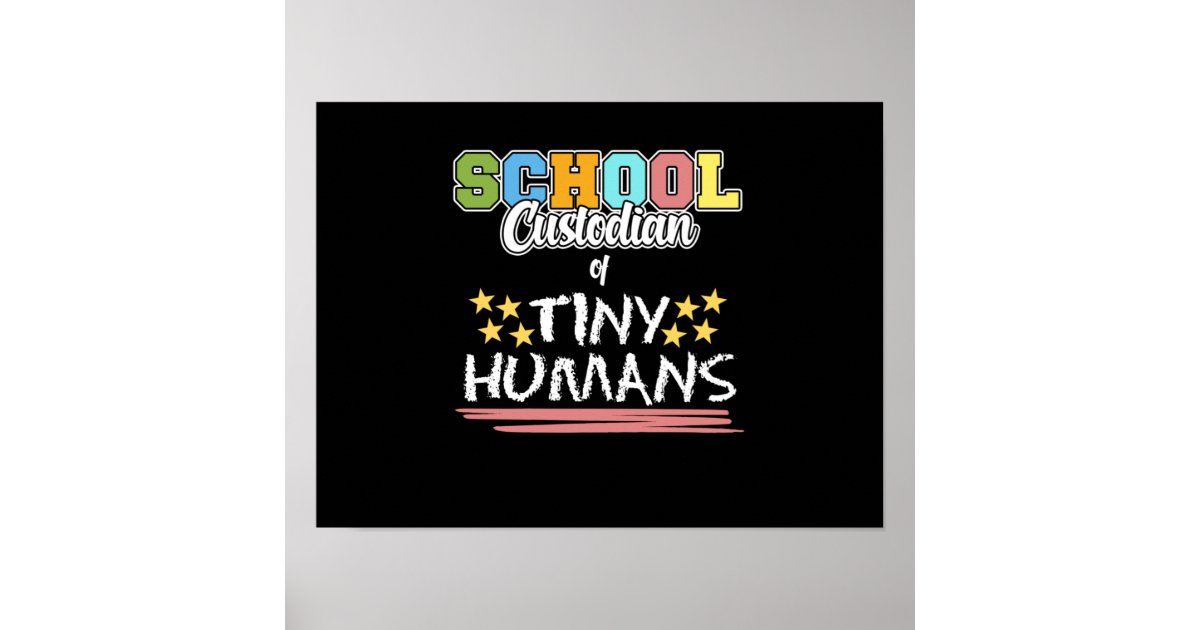 School Custodian Caretaker Janitor Appreciation Gr Poster | Zazzle
